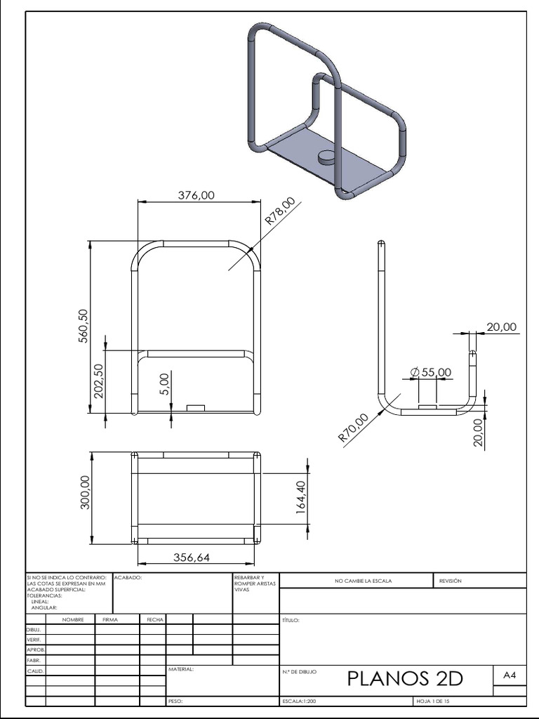 Ejemplo Dos de Como Hacer La Bici - Cotas | PDF | Morfología Vegetal | Hoja