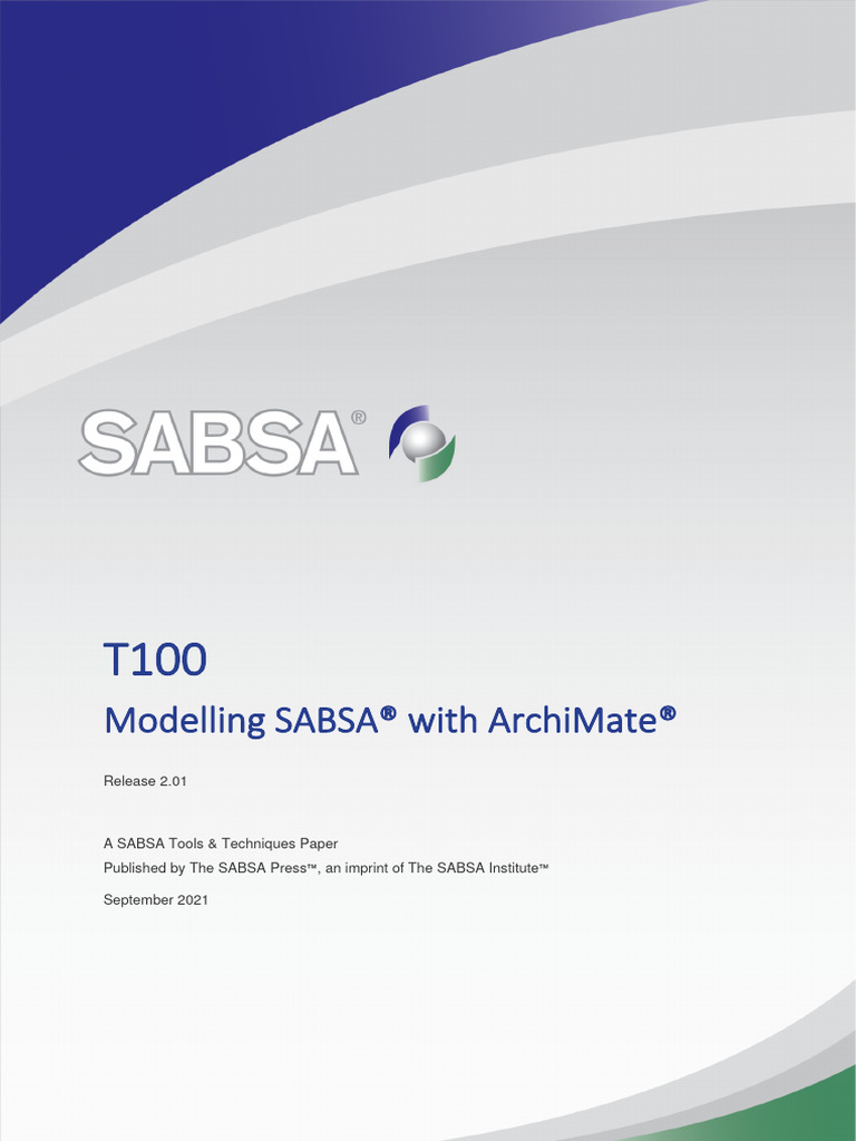 T100 Modelling SABSA With ArchiMate v2.01 | PDF | Enterprise ... T100 Modelling SABSA With ArchiMate v2.01 | PDF | Enterprise ...