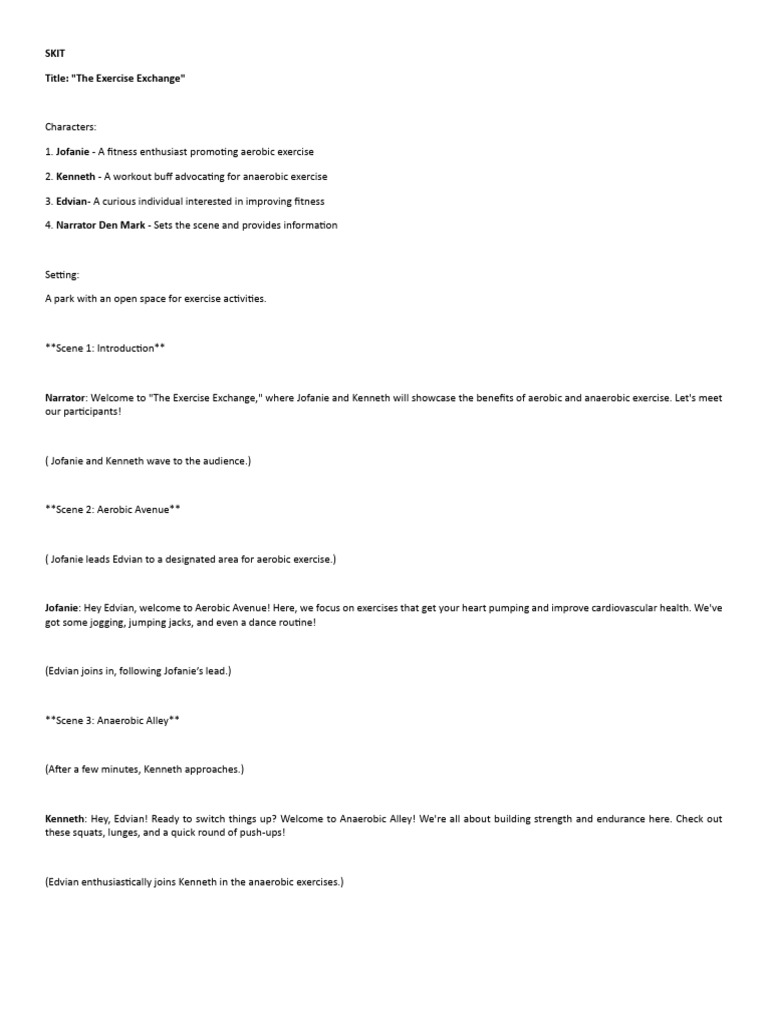 SKIT | PDF | Aerobic Exercise | Physical Fitness