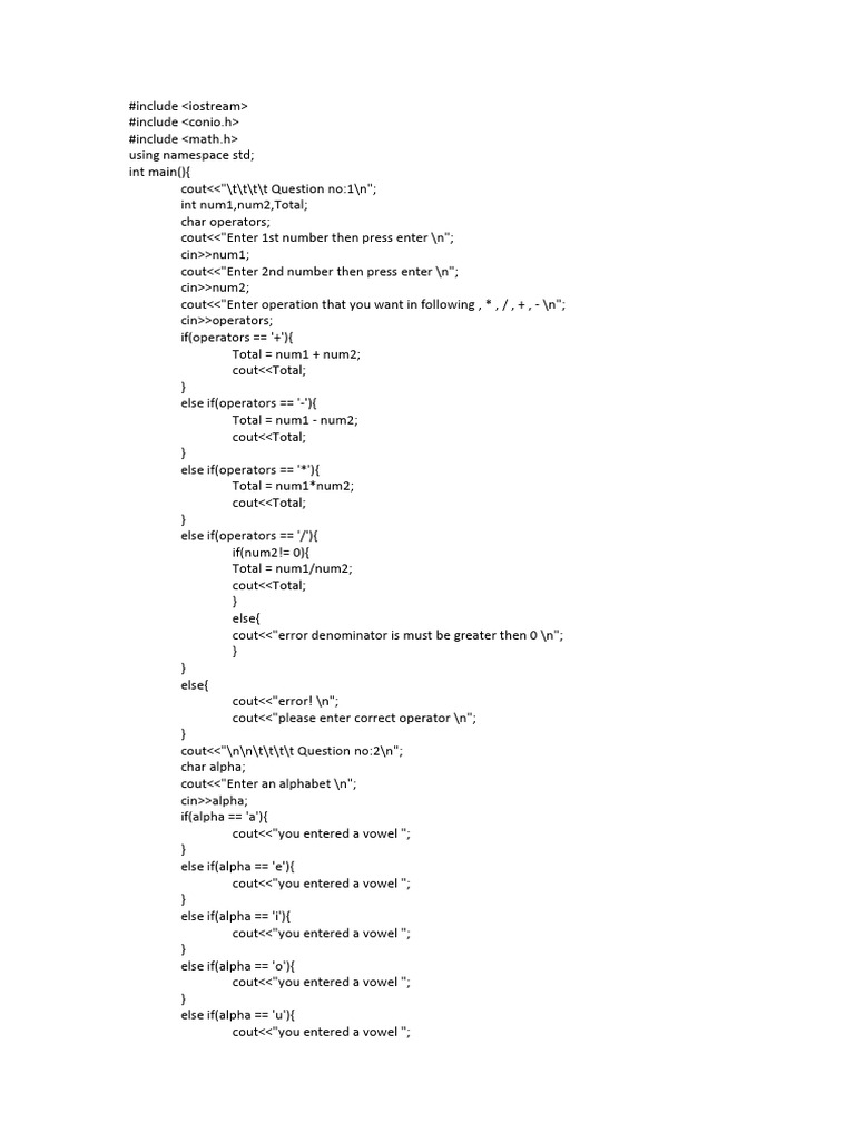Assignment | Download Free PDF | Computer Programming | C++
