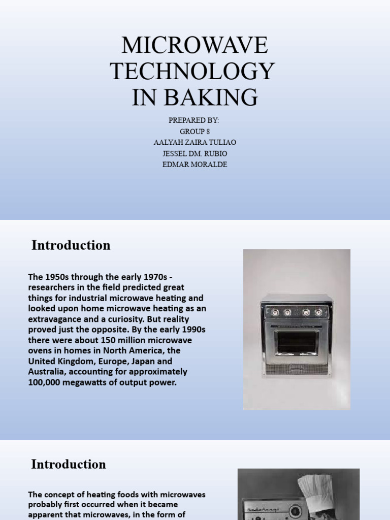 Microwave Technology Advanced Baking | PDF | Electromagnetic Radiation ...
