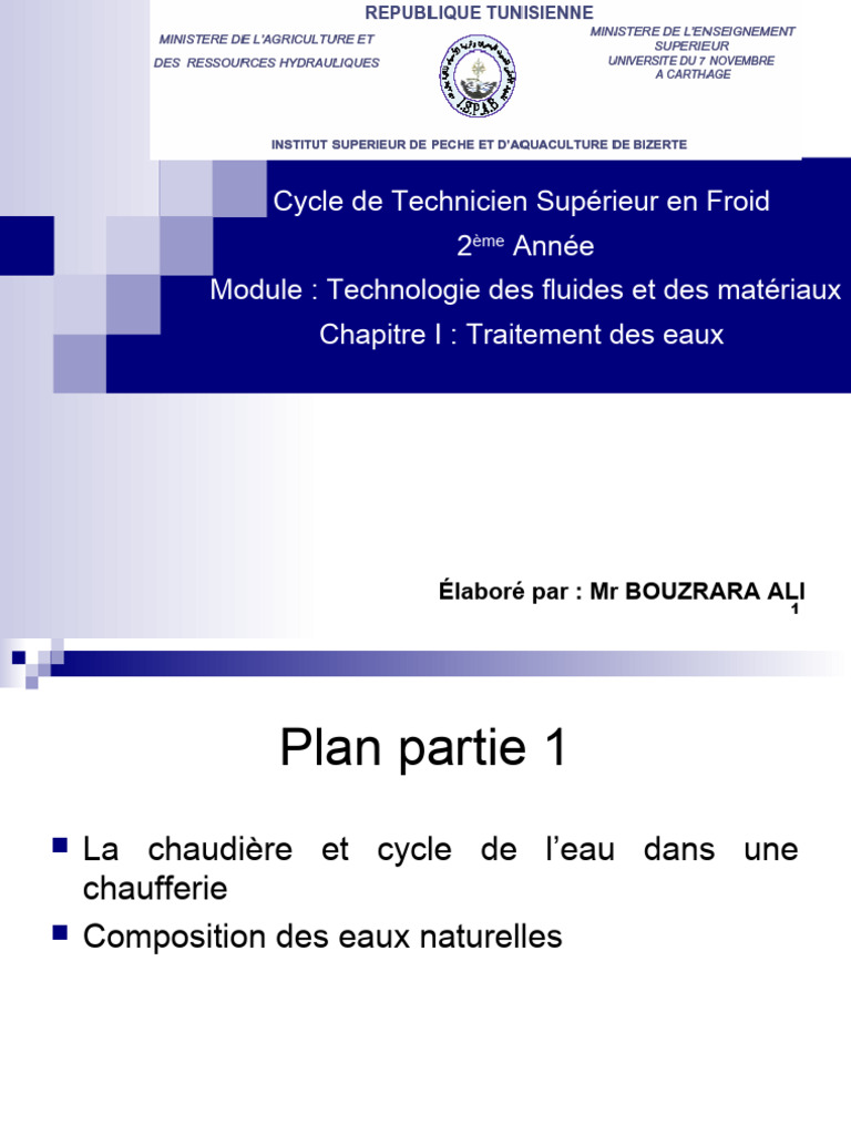 Traitement Des Eaux | PDF | Ph | Chaudière