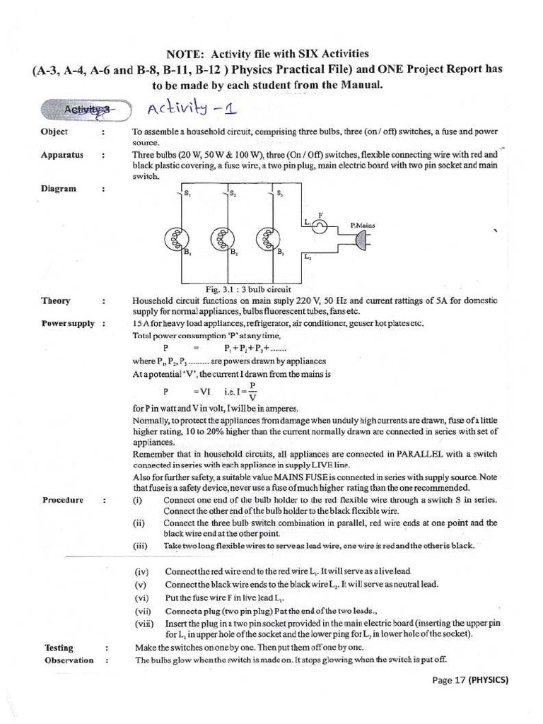 Physics Activity - 1 | PDF