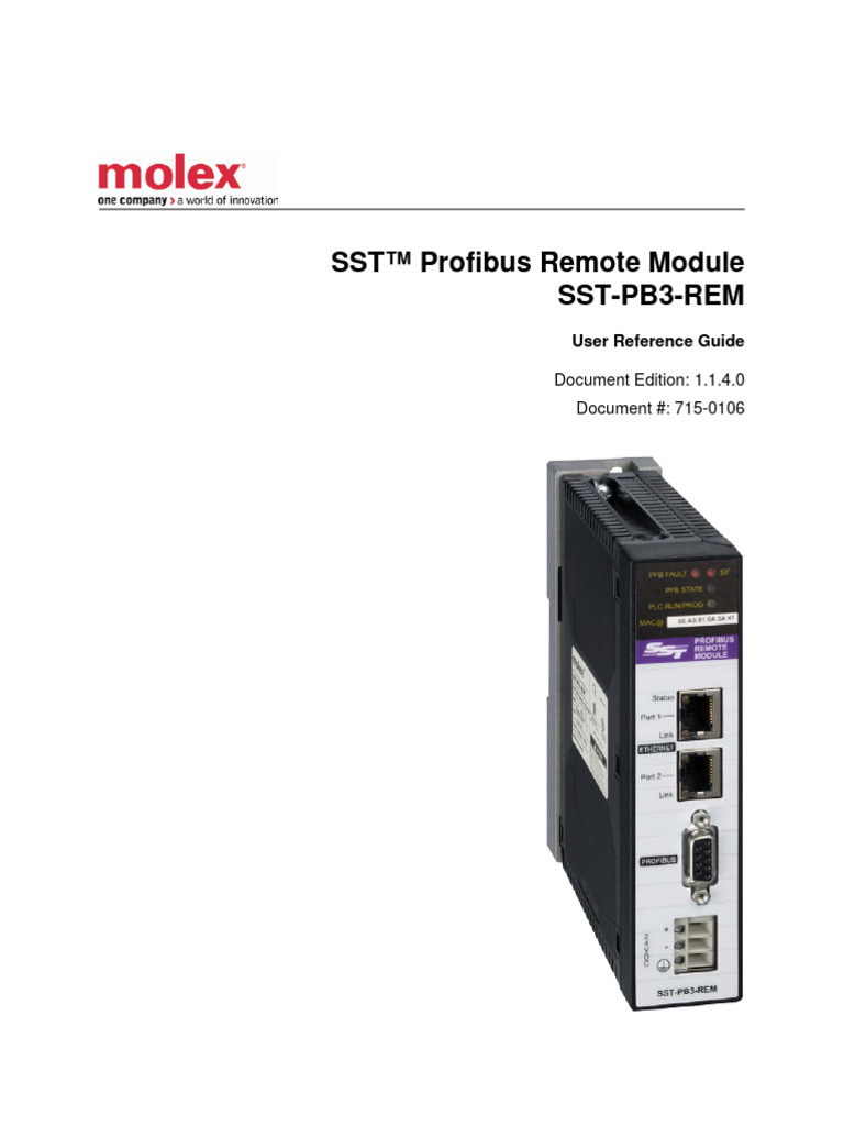 715-0106 - SST-PB3-REM User Reference Guide | PDF | Online And Offline | Ethernet