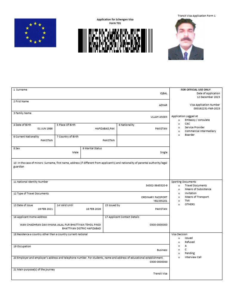 TT Application | PDF | Travel Visa | Cultural Globalization