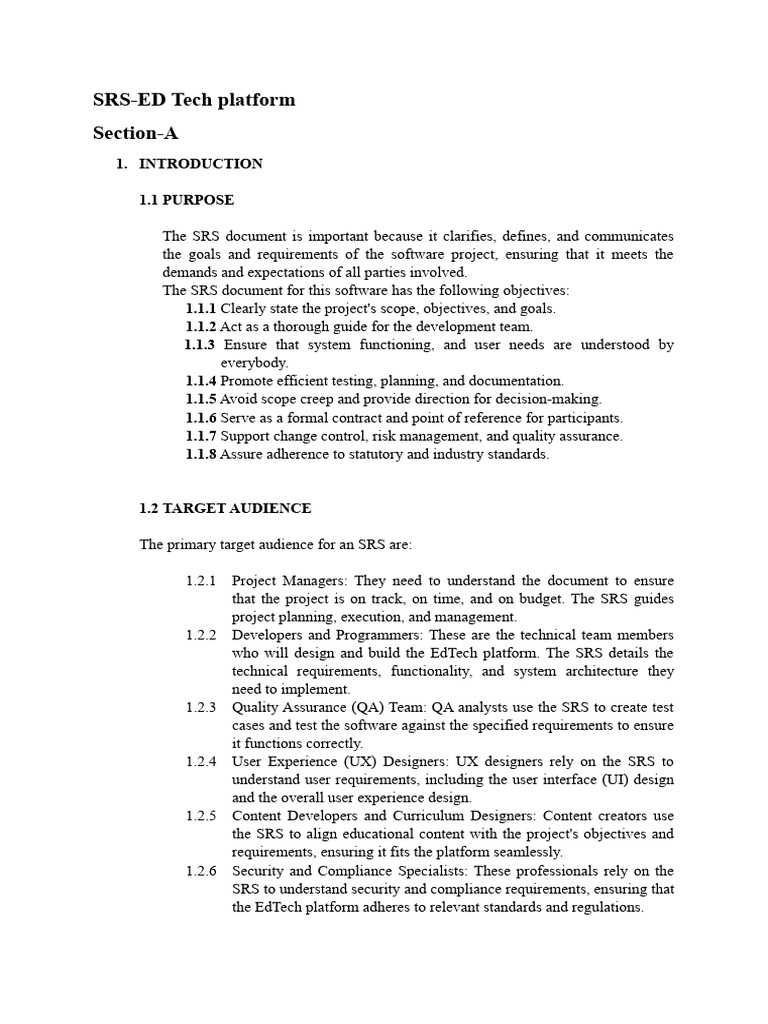 SRS Edtech | PDF | Security | Computer Security
