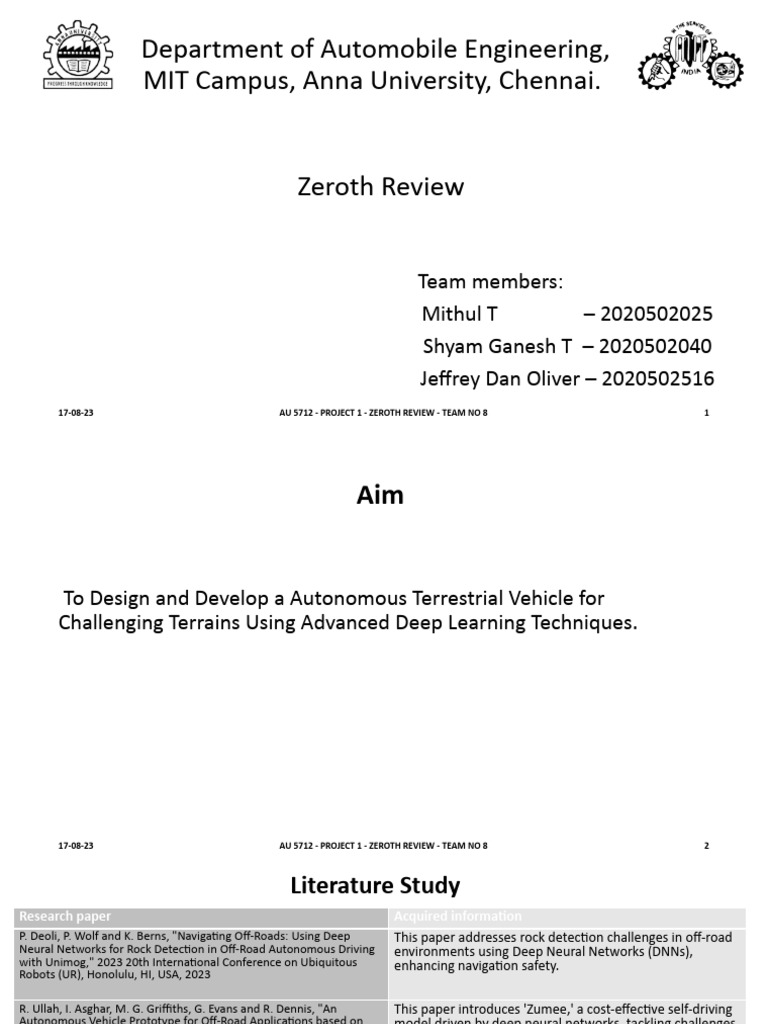 Zeroth Review Template | PDF | Agriculture | Computing
