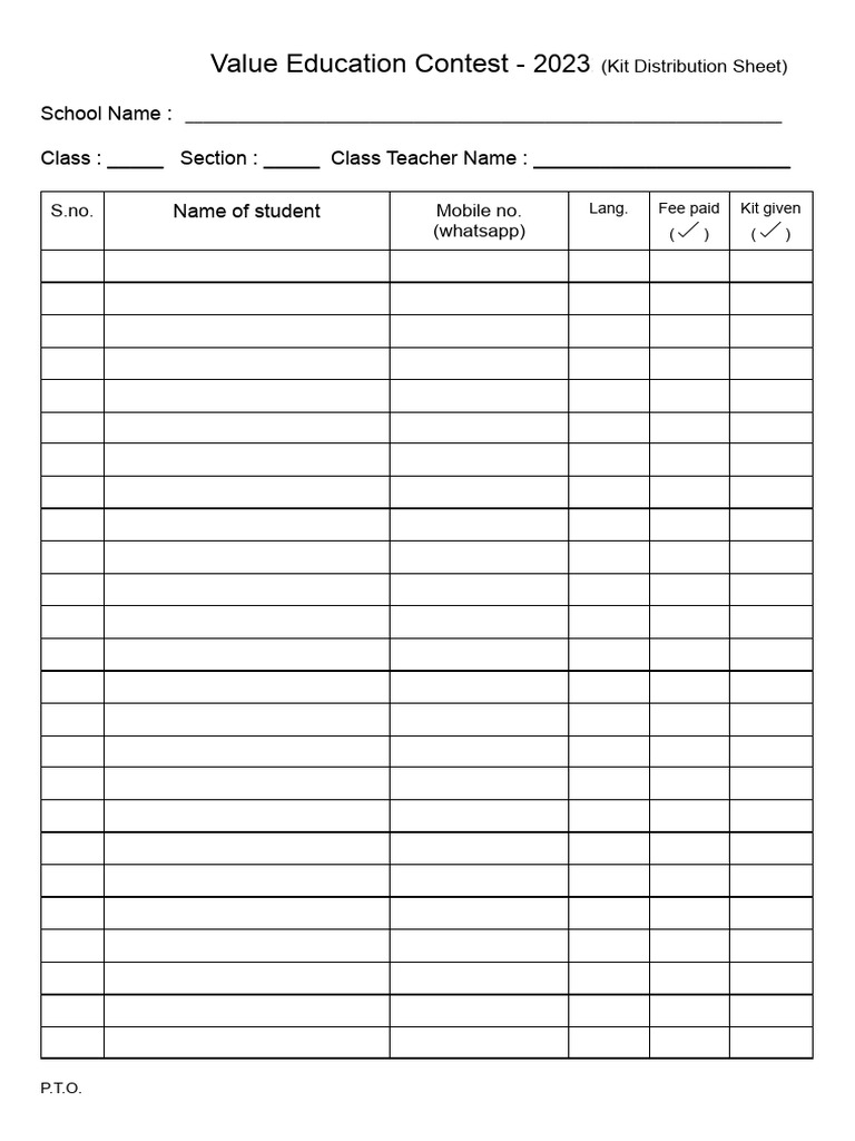 VEC school register | PDF