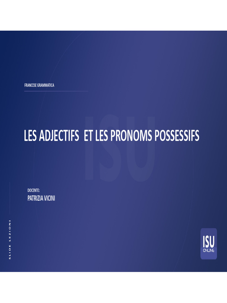 3 Slide Adjectif Et Pronom Possessif-20190918-130050 | PDF | Pronom ...