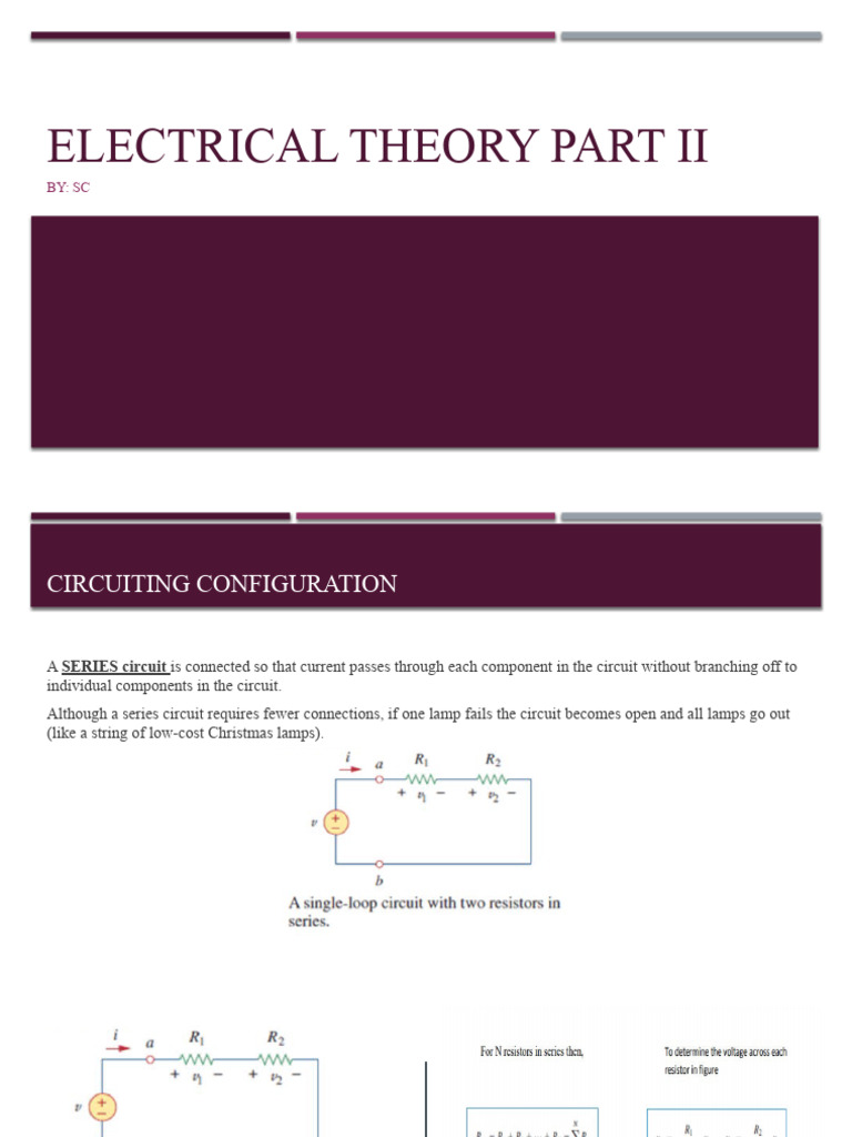 Lecture 1 Electricity Theory Part 2 | Download Free PDF | Electric ...