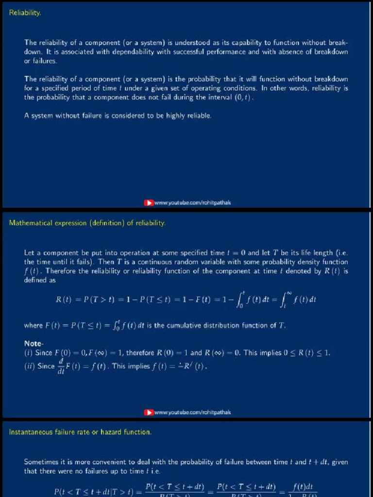 Reliability Introduction | PDF