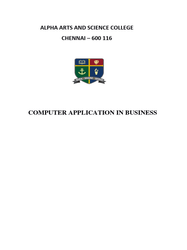 CAB Unit 1 | PDF | Microsoft Excel | Word Processor