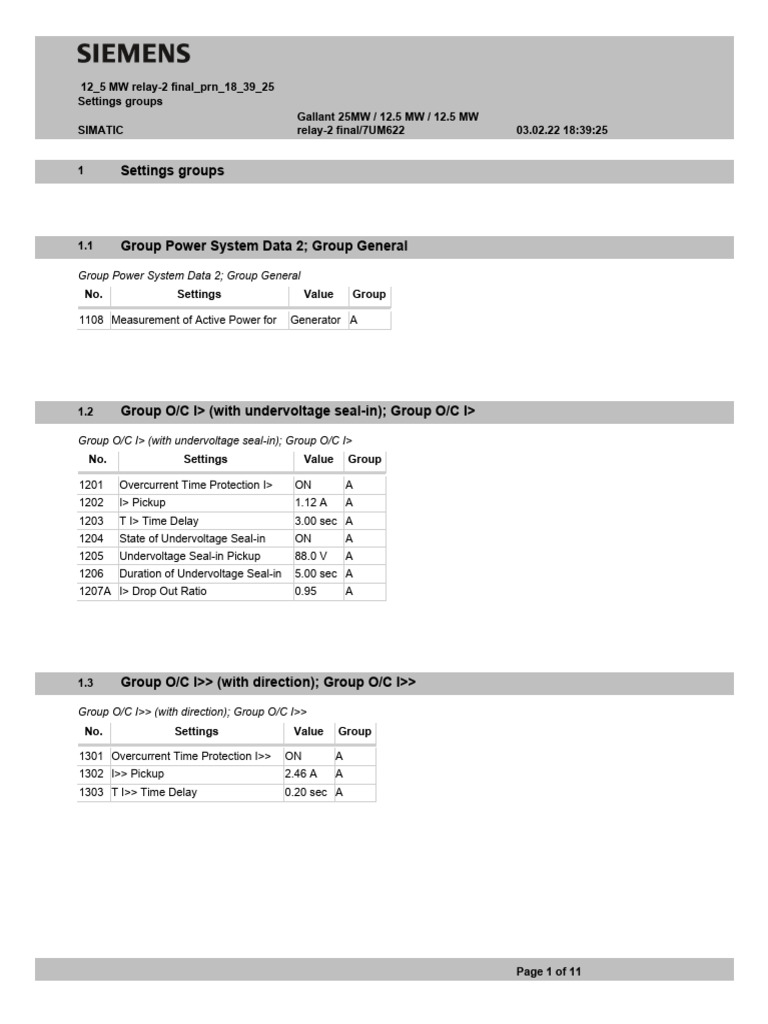 12_5 MW relay-2 final | PDF | Electric Power | Computer Engineering