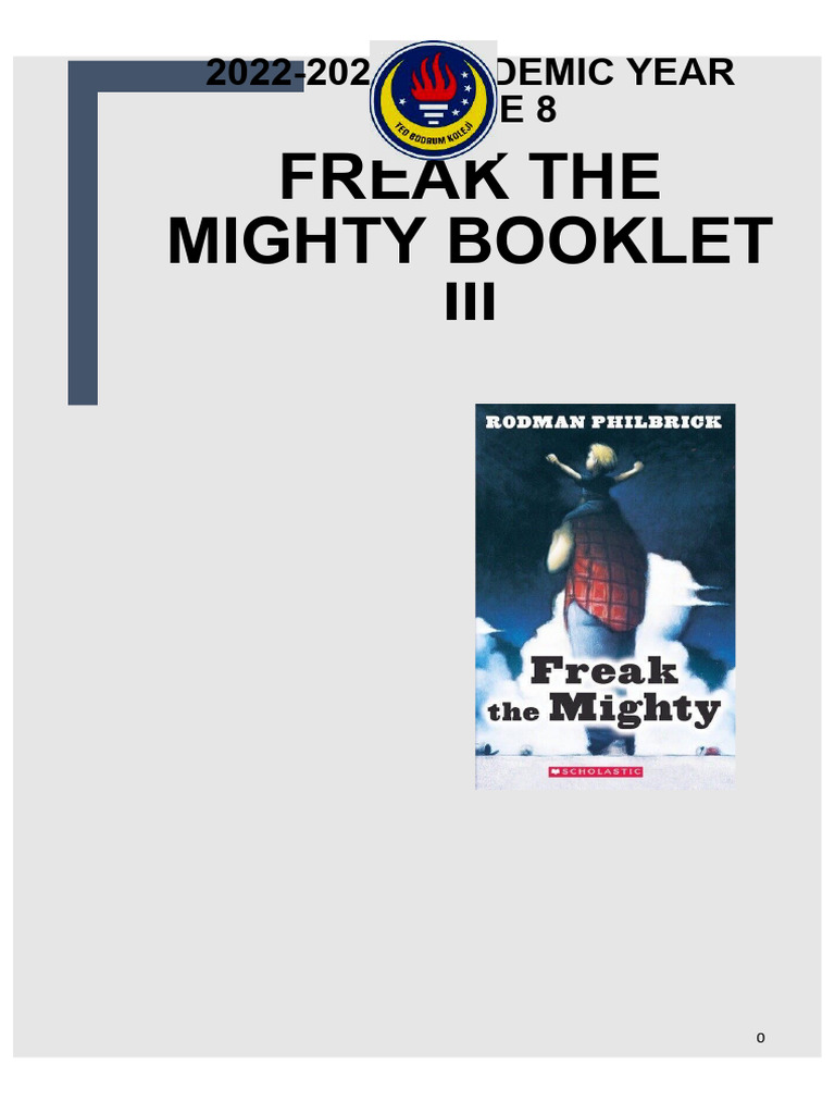 FREAK THE MIGHTY BOOKLET III Ss K E Y | PDF