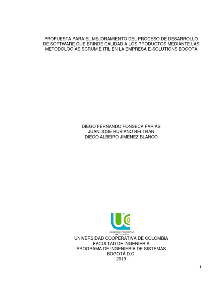 2019 Documentacion E Solutions | PDF | Scrum (desarrollo de software ...