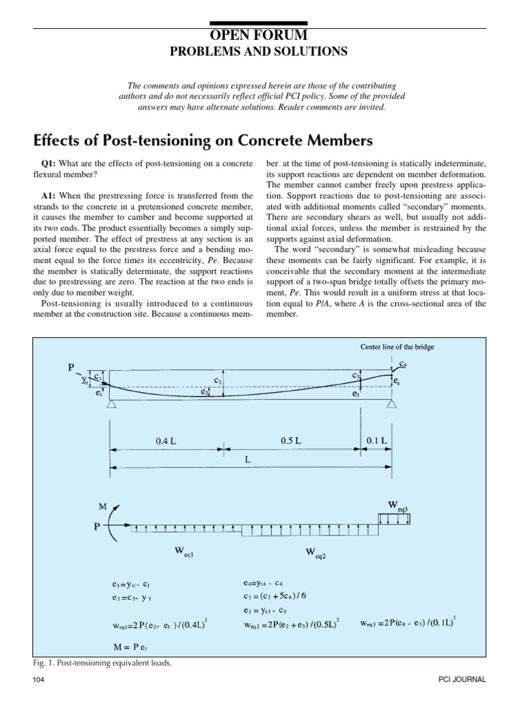 Problems and Solutions | PDF | Prestressed Concrete | Beam (Structure)