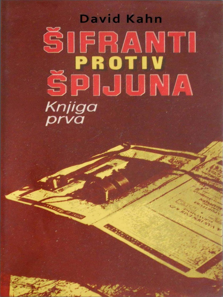 David Kahn - Sifranti Protiv Spijuna 1 | PDF