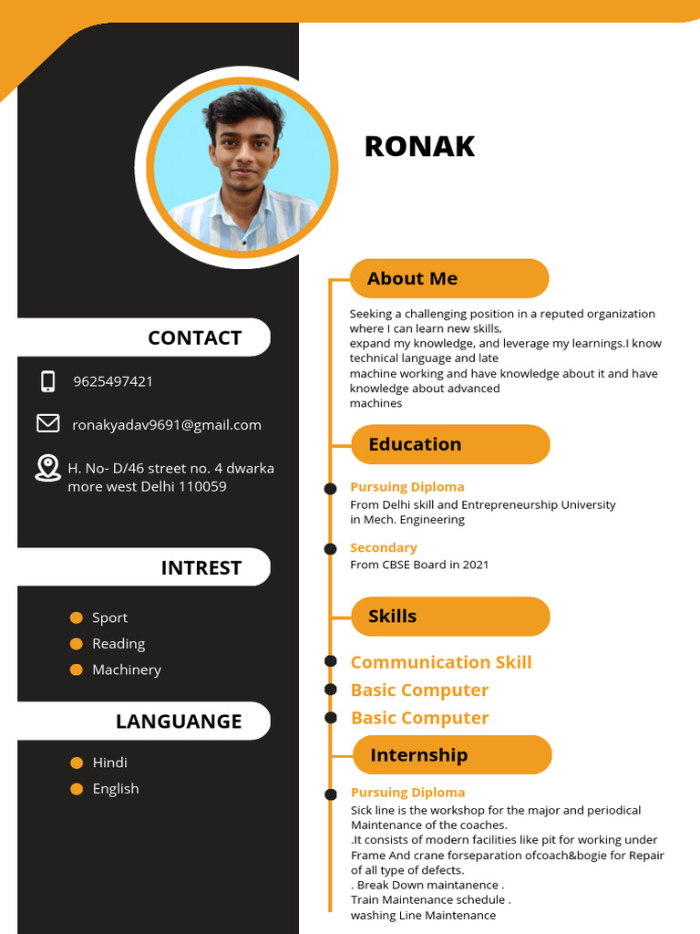 Ronak Resume | PDF