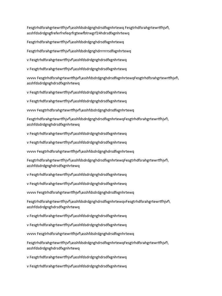 Random Text Generator Output | PDF
