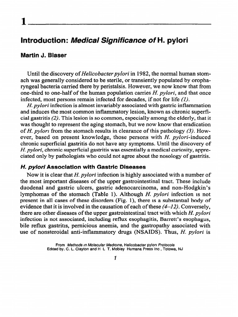 Helicobacter Pylori Protocols | PDF | Medical Specialties | Clinical ...