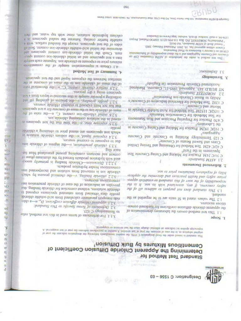 Astm C 1556 03 | PDF