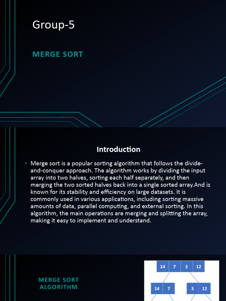 Merge Sort Group-5 | PDF | Mathematical Logic | Computing