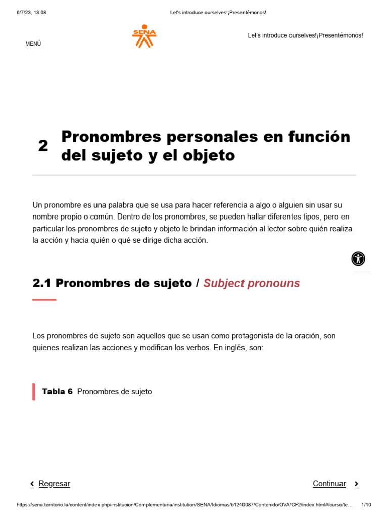 Let's Introduce | PDF | Asunto (gramática) | Plural