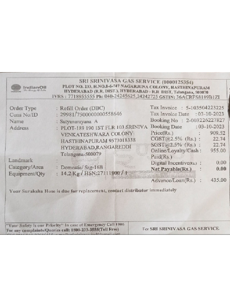 Gas Bill | PDF