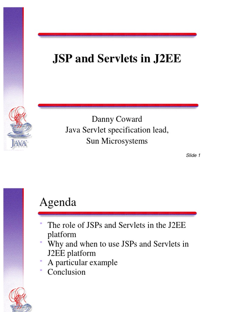 JSP and Servlets in J2EE (Sun Microsystems Presentation) | PDF | Java Server Pages | Java Platform