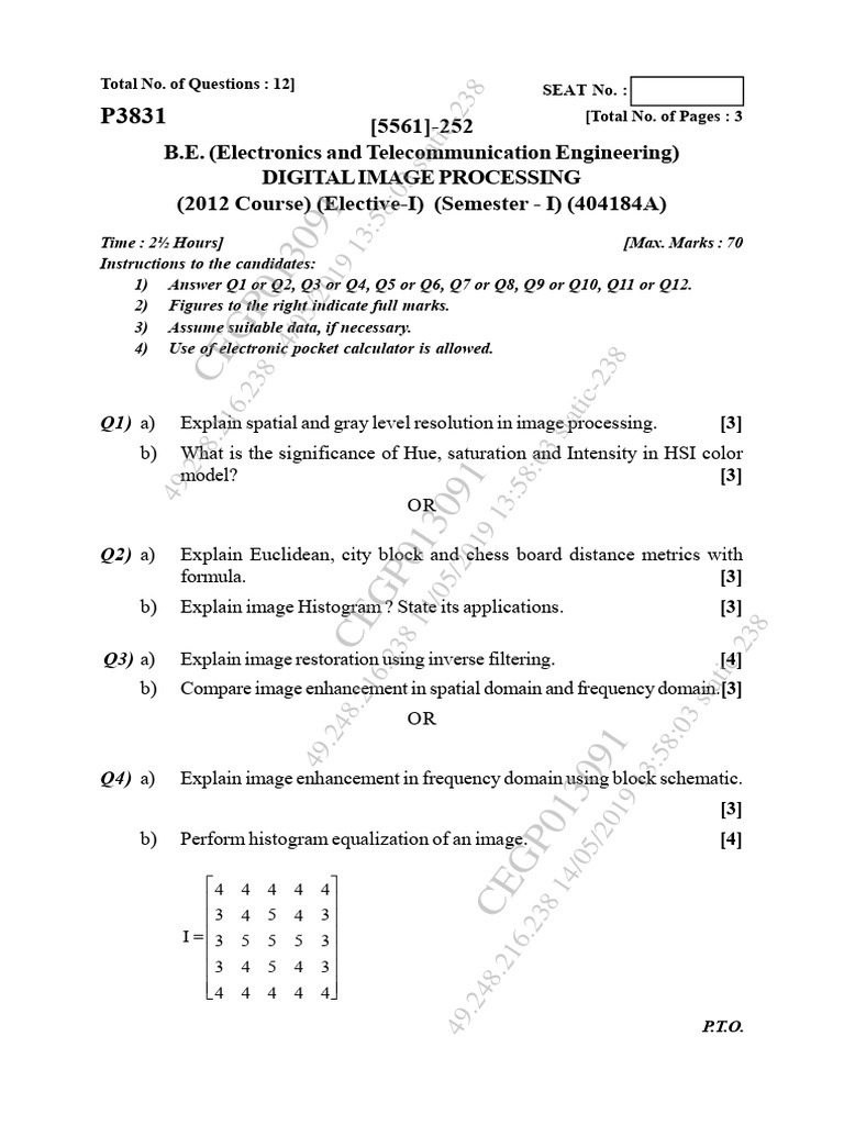 May Jun 2019 | PDF | Image Processing | Electrical Engineering