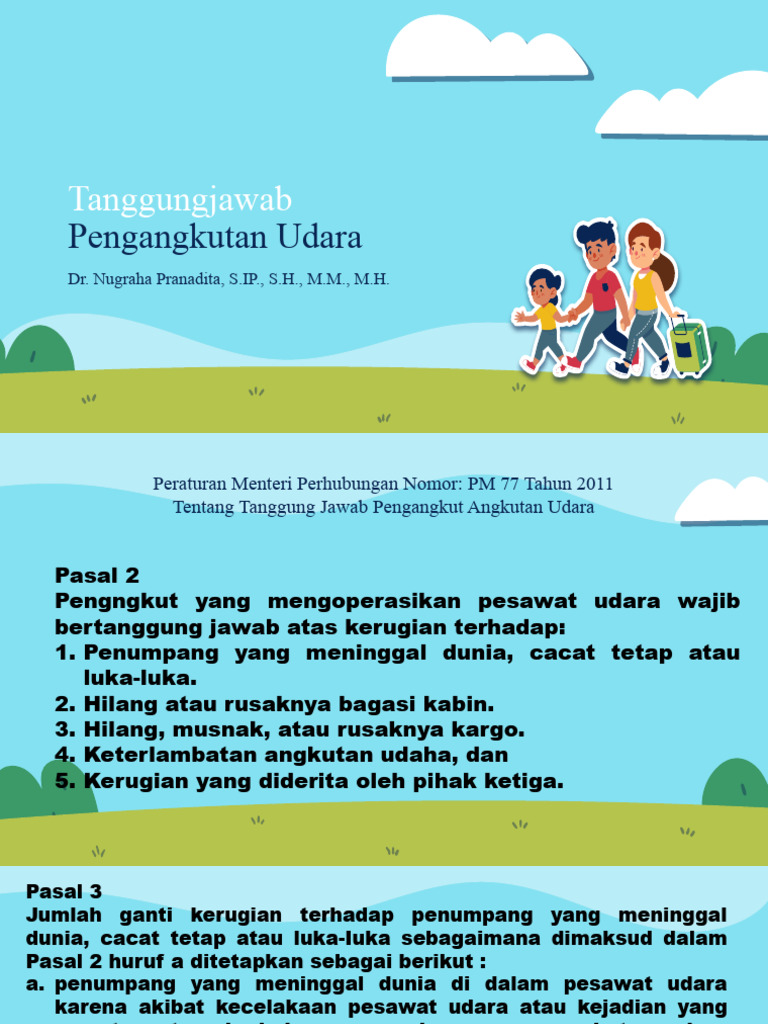 Hukum Pengangkutan Udara Pertemuan 3-4 | PDF Hukum Pengangkutan Udara Pertemuan 3-4 | PDF