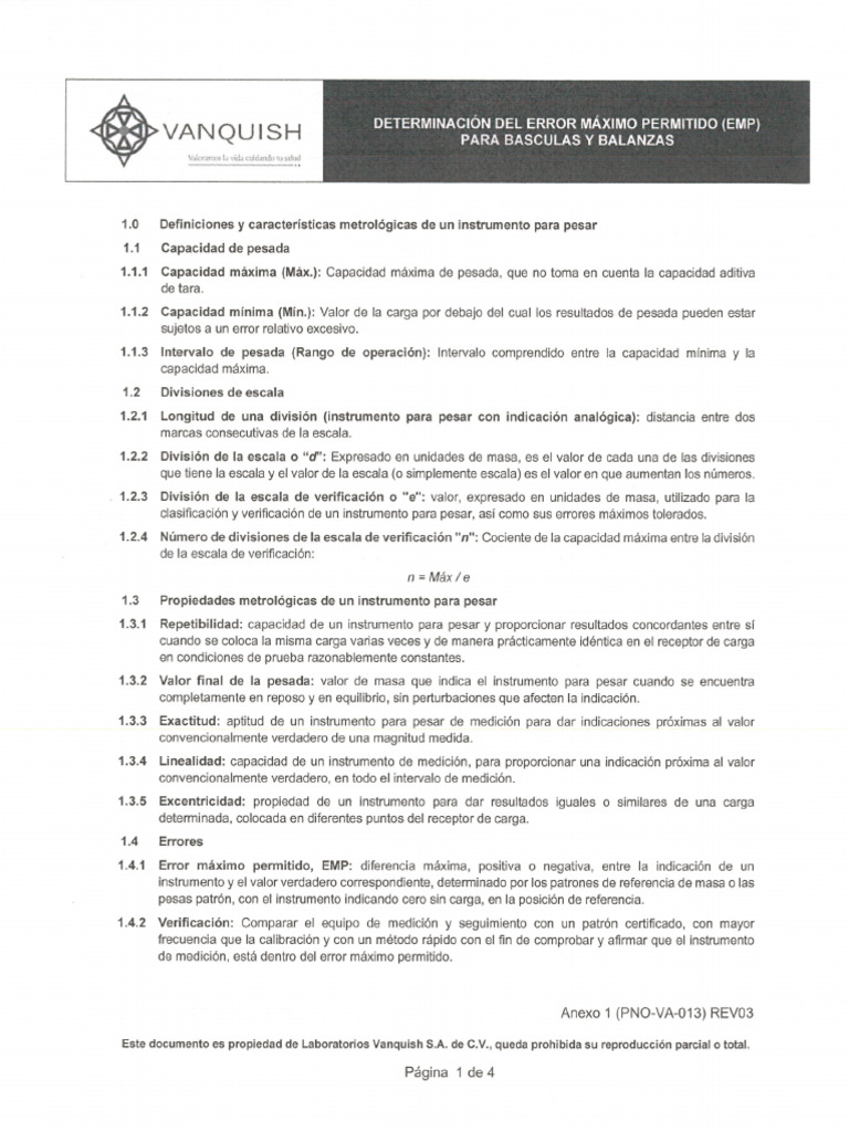 Error Máximo Permitido | PDF