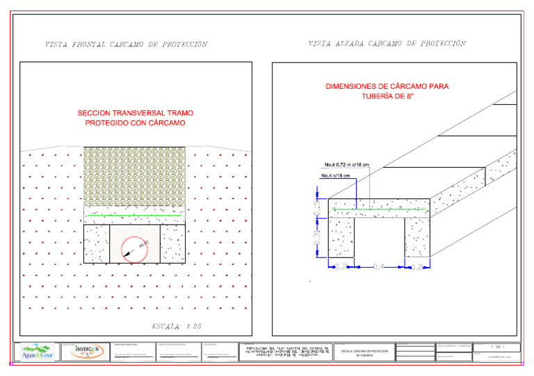 Plano Detalle Carcamo | PDF