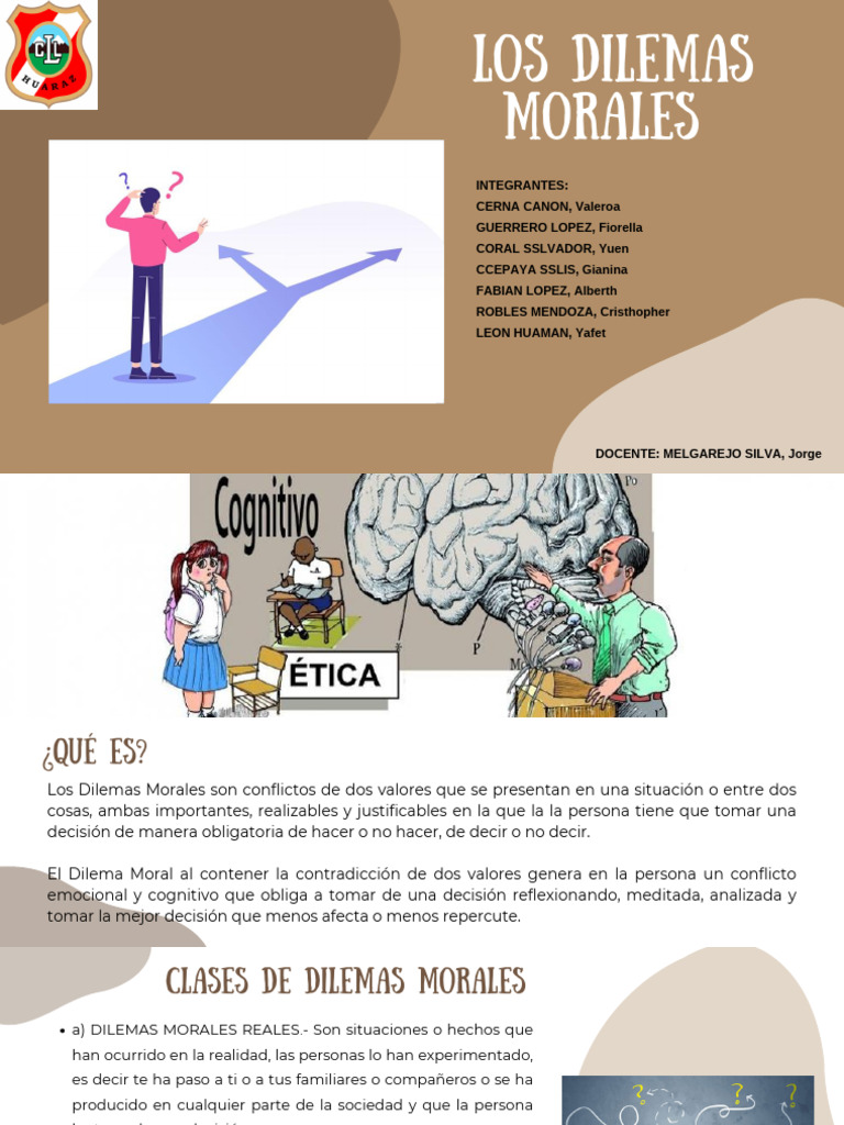 Dilemas Morales Pdf Moralidad Pensamiento