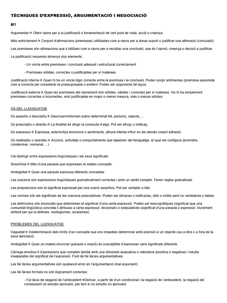 Resum-Esquema TEAN | PDF