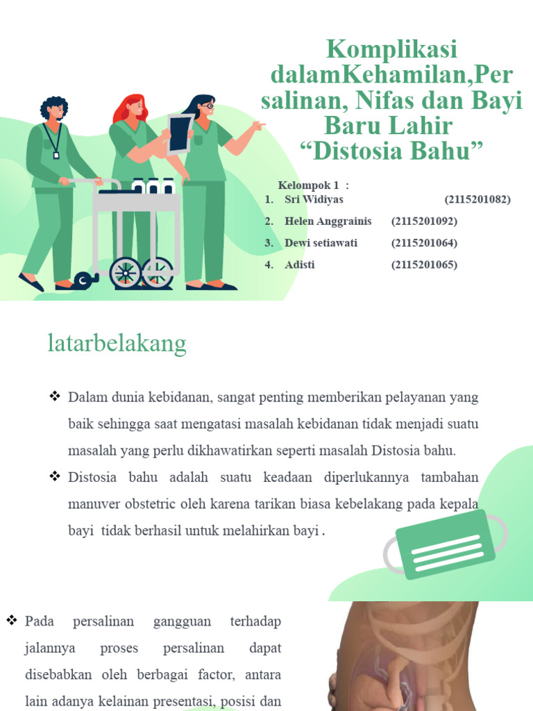 Komplikasi dan Penanganan Distosia Bahu | PDF