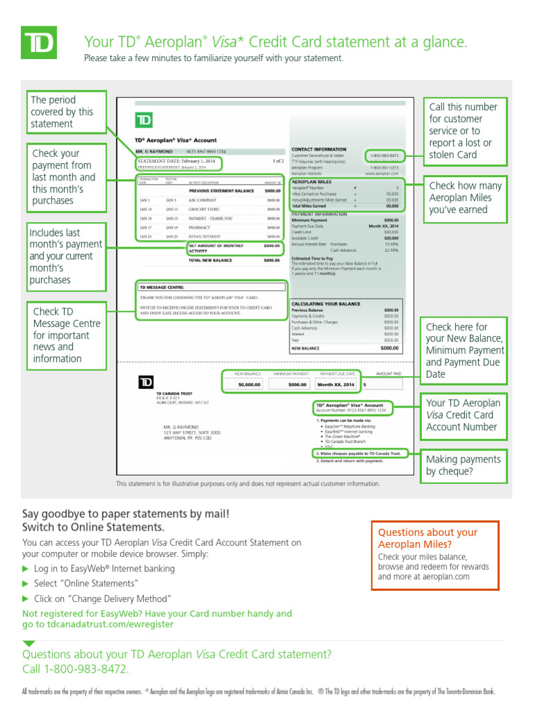 TD A Consumer+SI 10 4PDF NC | PDF | Credit Card | Payments