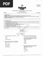 Aakash Test Series | PDF