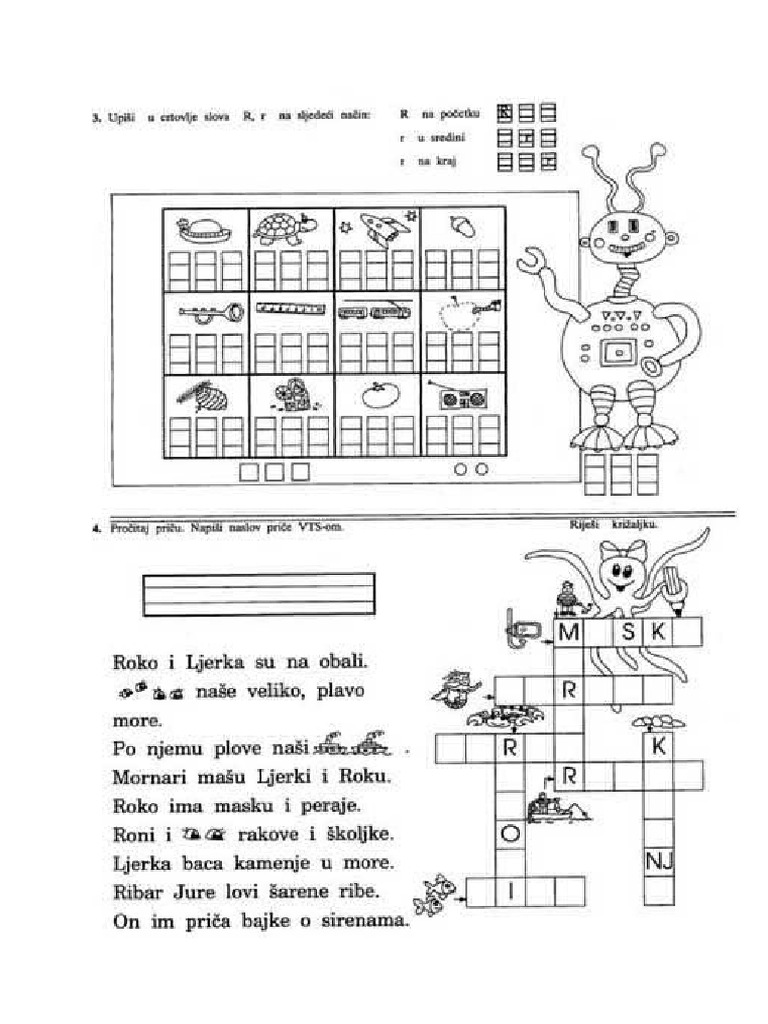 Slovo R - Križaljka | PDF