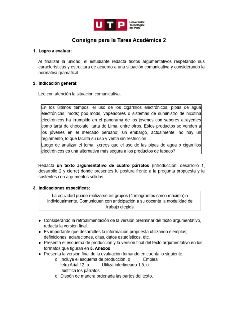 TA2 Versión Final | PDF | Cigarrillo electrónico | Cigarrillo