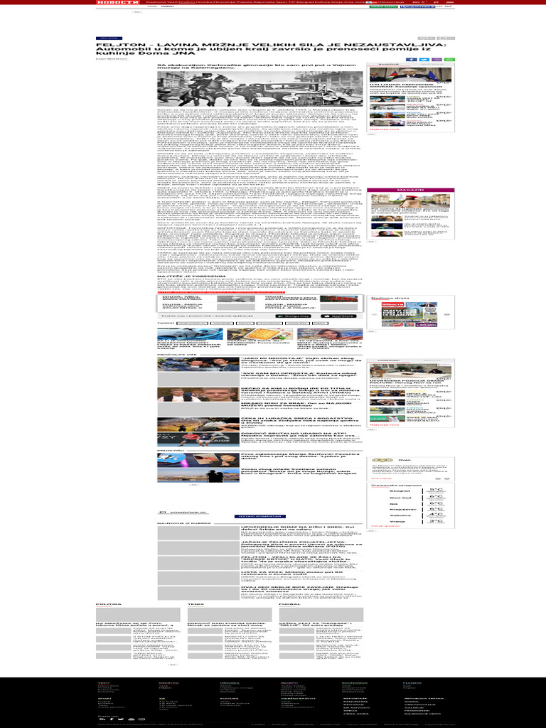 FELJTON - LAVINA MRŽNJE VELIKIH SILA JE NEZAUSTAVLJIVA - Automobil U ...