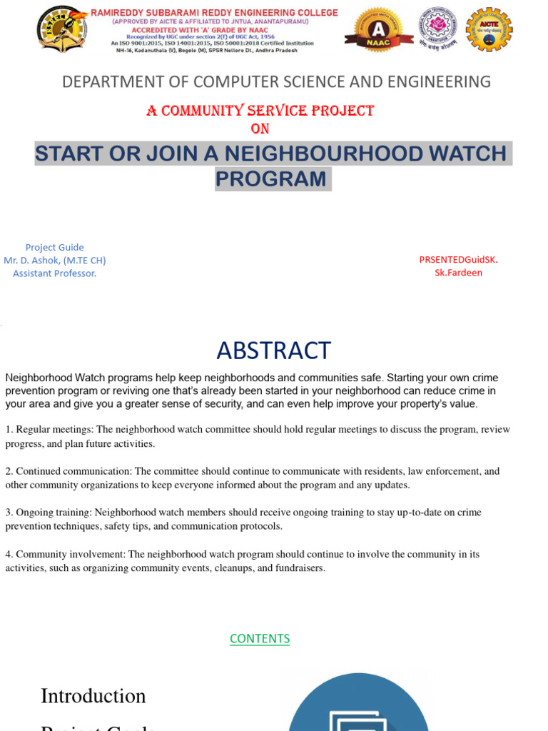 Start or Join A Neighbourhood Watch Program | PDF | Neighbourhood ...