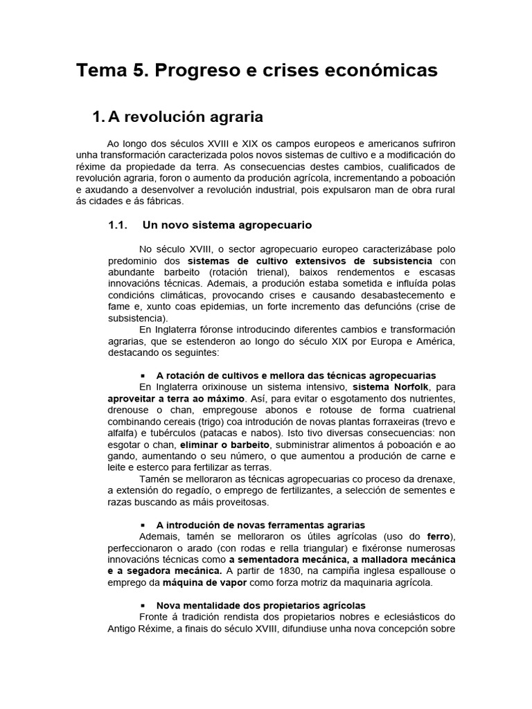 Resumo Historia TEMA 5-2 | PDF