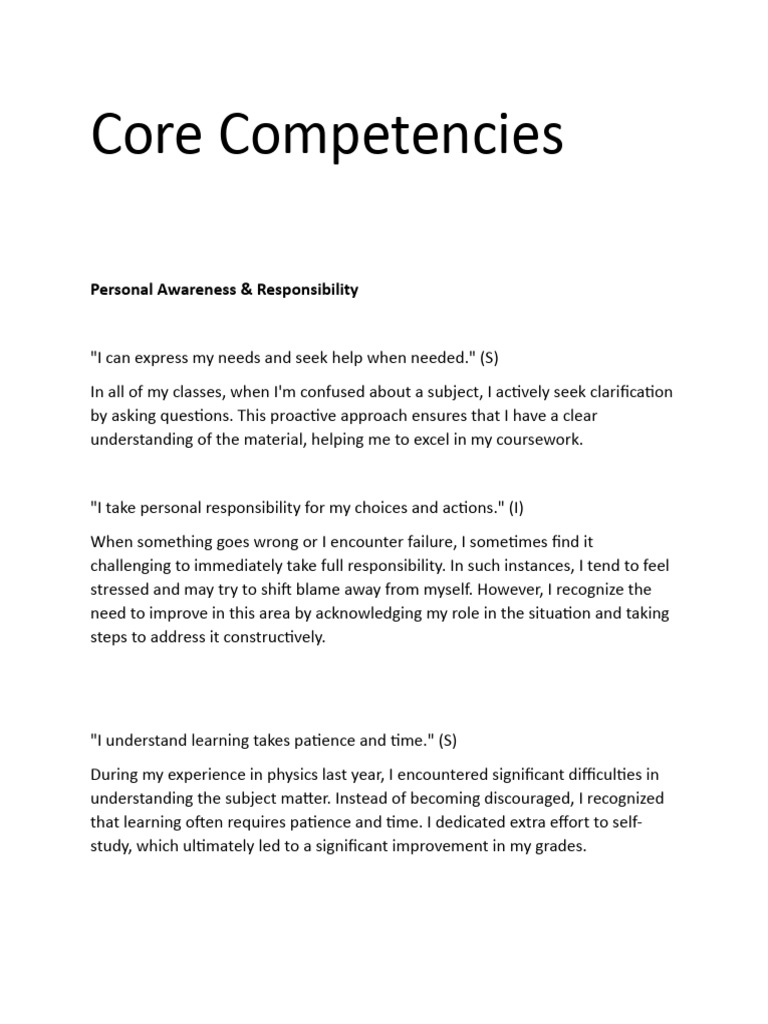 Core Competencies | Download Free PDF | Idea | Creativity