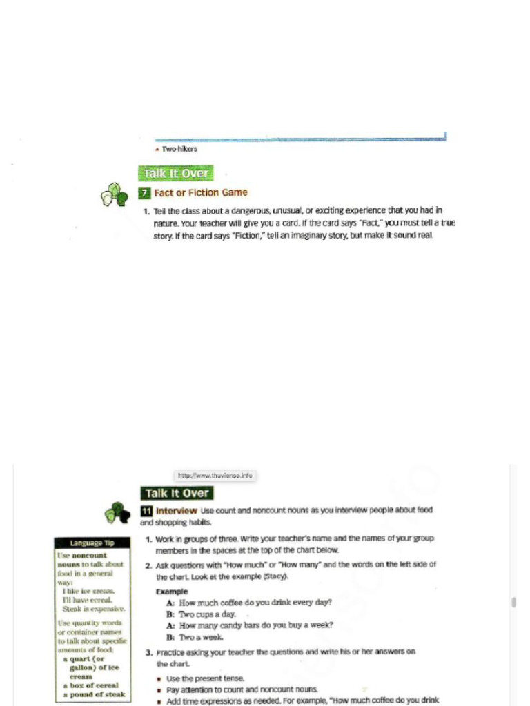 All Speaking Tests Ch2 3 And 4 Pdf