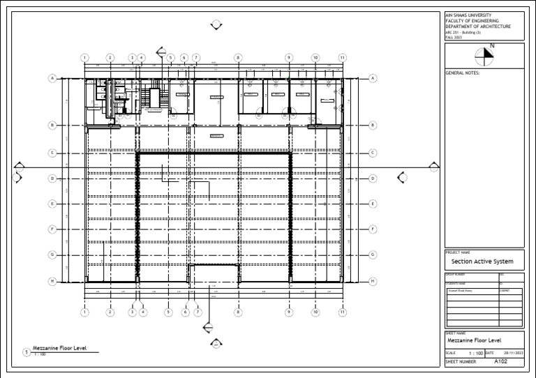 Frames Finalized Mezzanine Floor Plan | PDF | Buildings And Structures | Civil Engineering