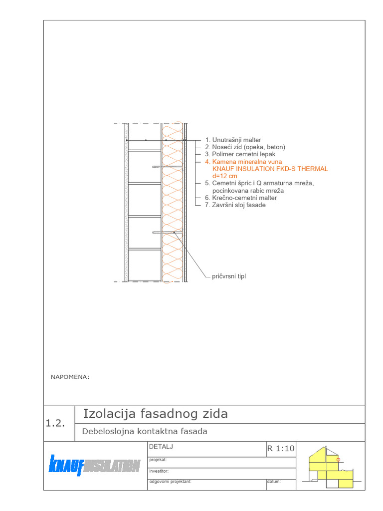 FZ - 1.2. Debelosna Kontaktna Fasada-Model | PDF