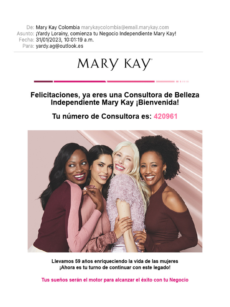 Bienvenida a Mary Kay: Tu Éxito Comienza Aquí | PDF | Crecimiento ...