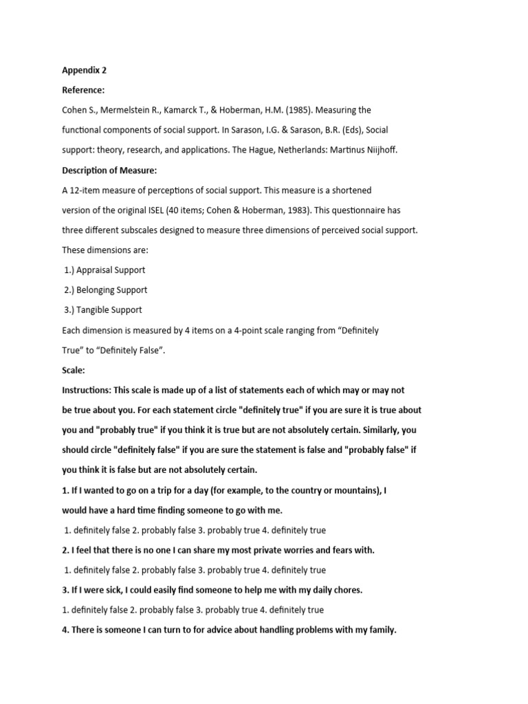 Appendix 2 | PDF | Cognitive Science | Cognition