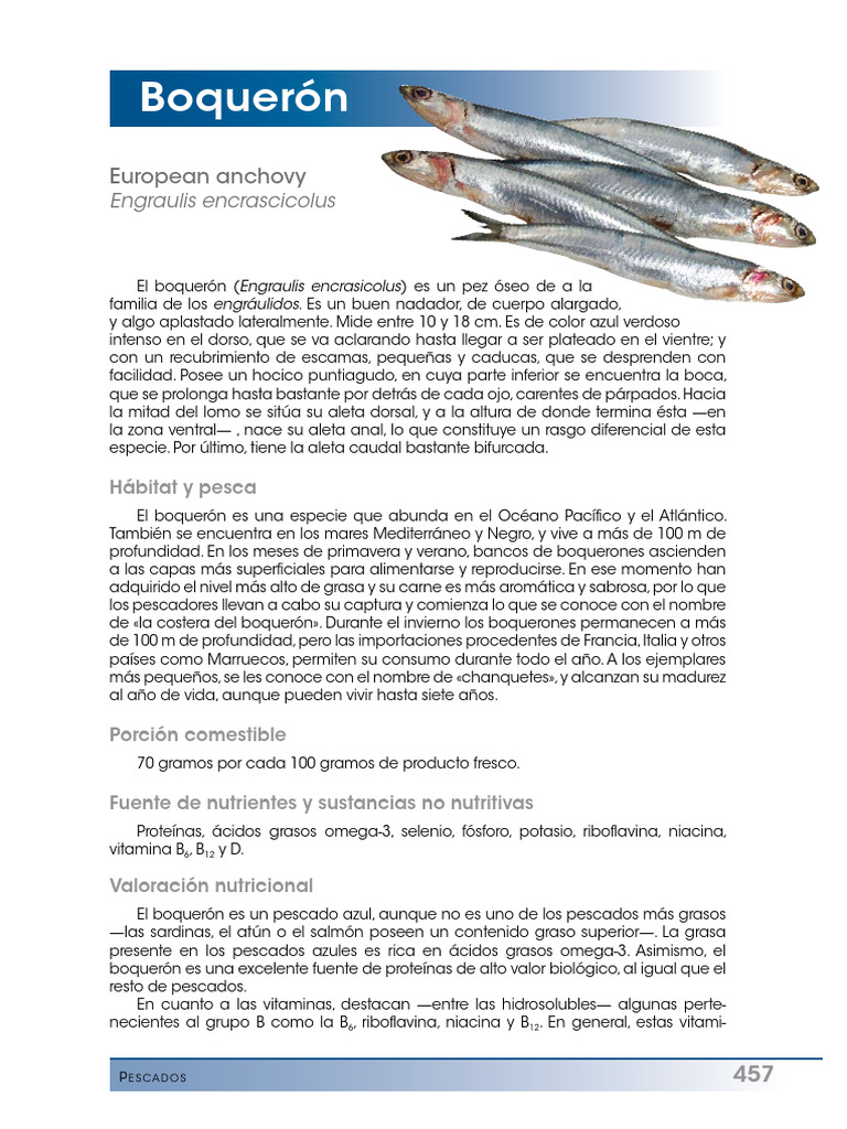 Boqueron | PDF | Nutrición | Dieta y nutrición
